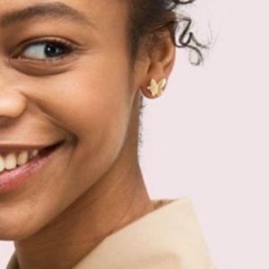 kate spade | Jewelry | Kate Spade Nwt Gold Butterfly Clio On Earrings ...